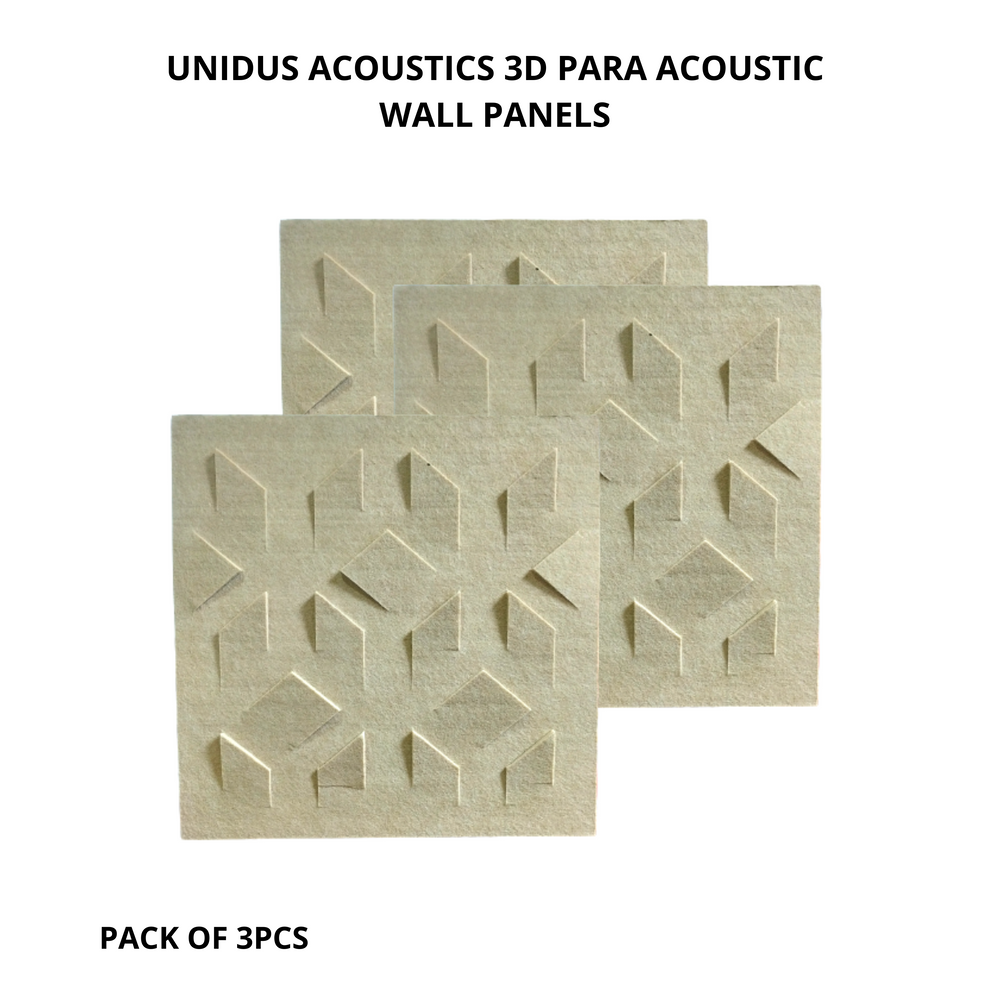 3D Blade Acoustic Wall Panels, 12"x12"x 9mm, Desert Sand Soundproof Pa ...